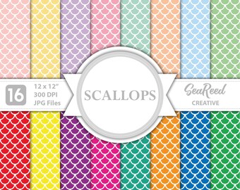 Fish Scales Scrapbook Paper Scale Scrapbooking Paper Scallop