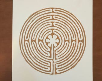 Gold labyrinth | Etsy