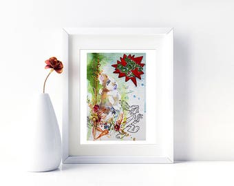 Bunny rabbit art | Etsy