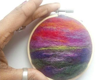Felted landscape | Etsy
