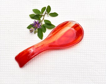 Strawberry Plate Fruit Ceramic Dish Burgundy Red Spoon Rest