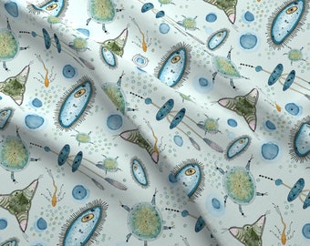 Microorganisms Fabric Single Cells By Amber Morgan Geek
