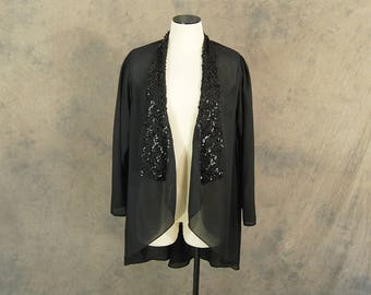 Sheer black chiffon | Etsy