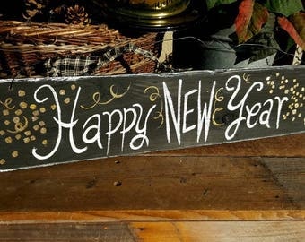 Happy new year sign | Etsy