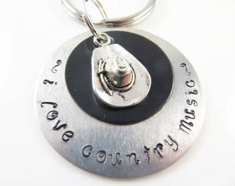 Country keychain | Etsy