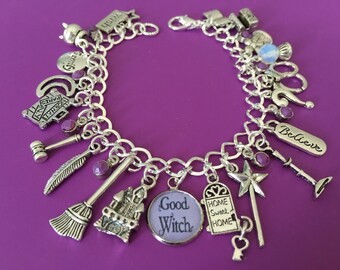 Witch charm bracelet | Etsy