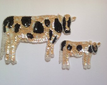 Cow applique | Etsy