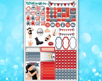 Rock band stickers | Etsy