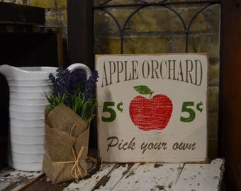 Apple orchard sign | Etsy