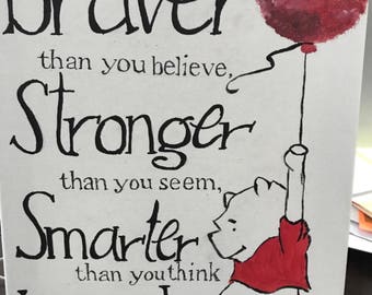 You are braver than you believe | Etsy