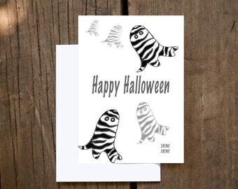 Funny halloween card | Etsy