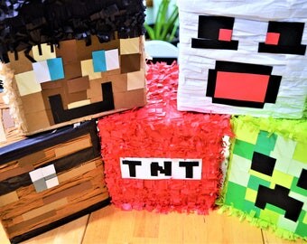 Minecraft pinata | Etsy