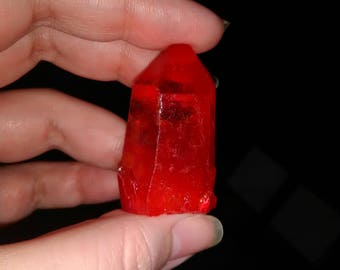 Ruby aura quartz | Etsy