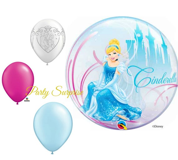 Cinderella Balloons 22" Bubble Balloon Package Girl Birthday Party ...