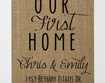 Our first home sign | Etsy