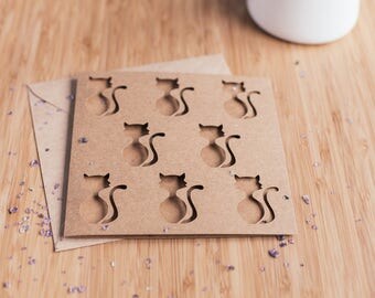 NEW HOME or moving day cat card