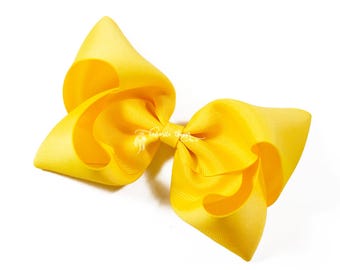 Yellow hair bows | Etsy