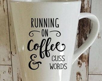 Funny running mug | Etsy