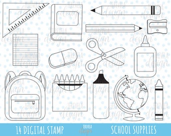School stamp | Etsy