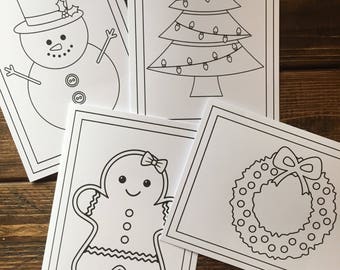 Coloring cards | Etsy