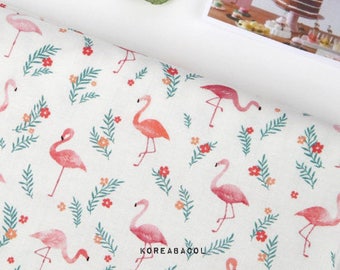 Flamingo fabric | Etsy