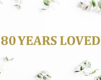 80 years loved | Etsy