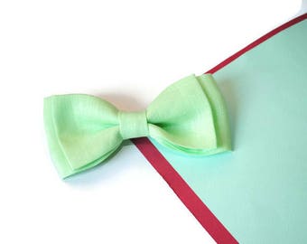 Green bow tie | Etsy