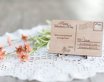 Set of 10 pcs. Wooden Postcards for Crafts 14x9cm 55x35