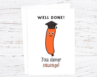 Pun graduation card | Etsy