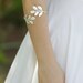 Upper Arm Cuff Bracelet Silver Arm Band Silver Arm Bracelet