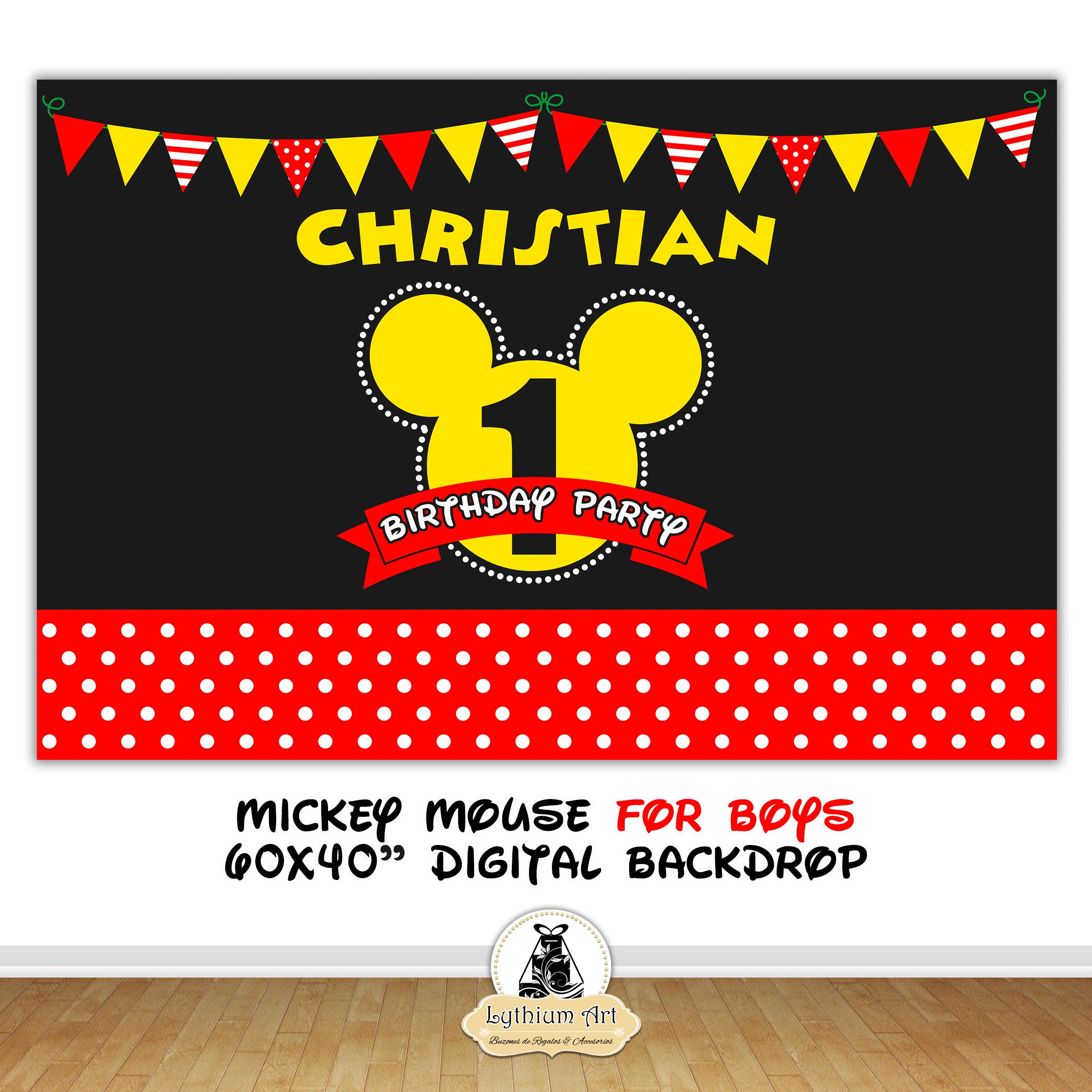 Mickey Mouse Backdrop Mickey Mouse Printable Backdrop