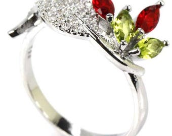 Ruby and peridot | Etsy