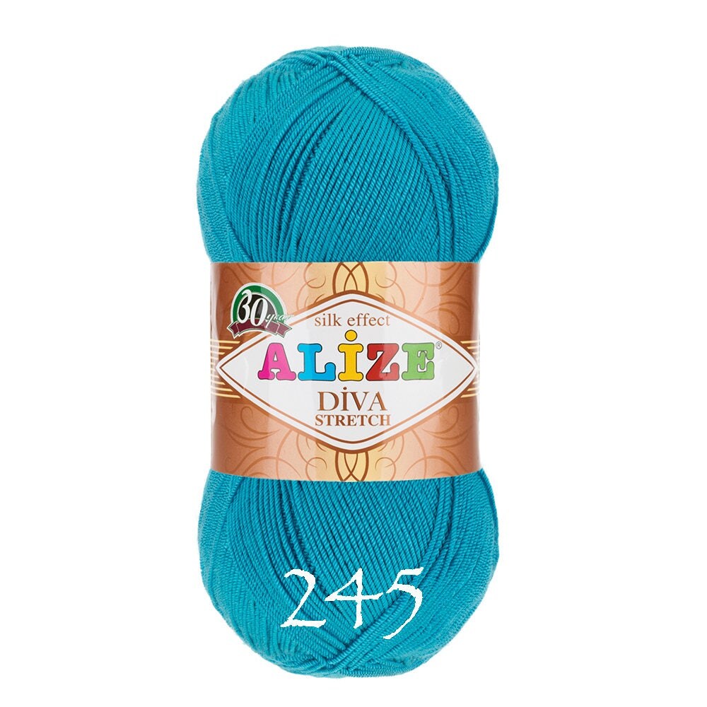 ALIZE DIVA STRETCH elastic yarn hand knit yarn Microfiber