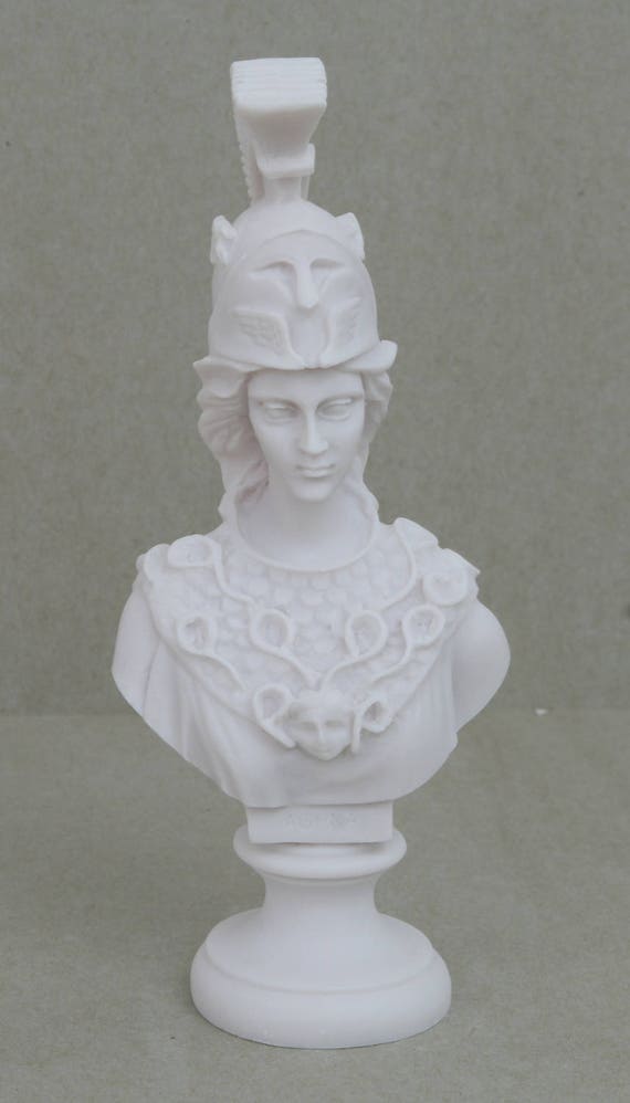 Sculpture Athena Athene Goddess Of Wisdom Alabaster Statue