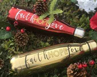 Faith water bottle | Etsy