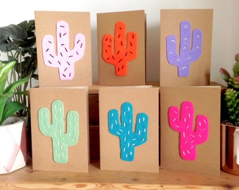 Cactus card | Etsy