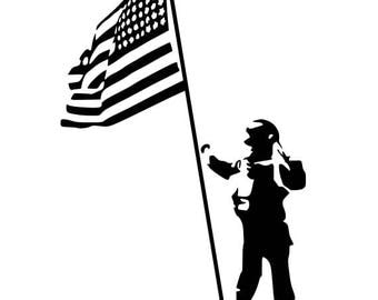 Soldier saluting | Etsy