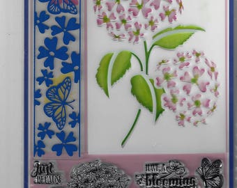 Hydrangea stamp | Etsy