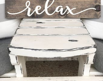 Relax sign | Etsy