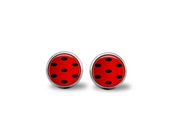 Miraculous ladybug earrings | Etsy