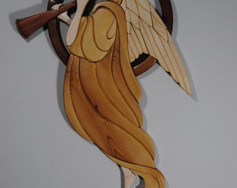 Angel intarsia | Etsy