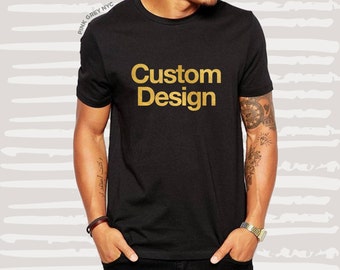 Gold foil shirt | Etsy