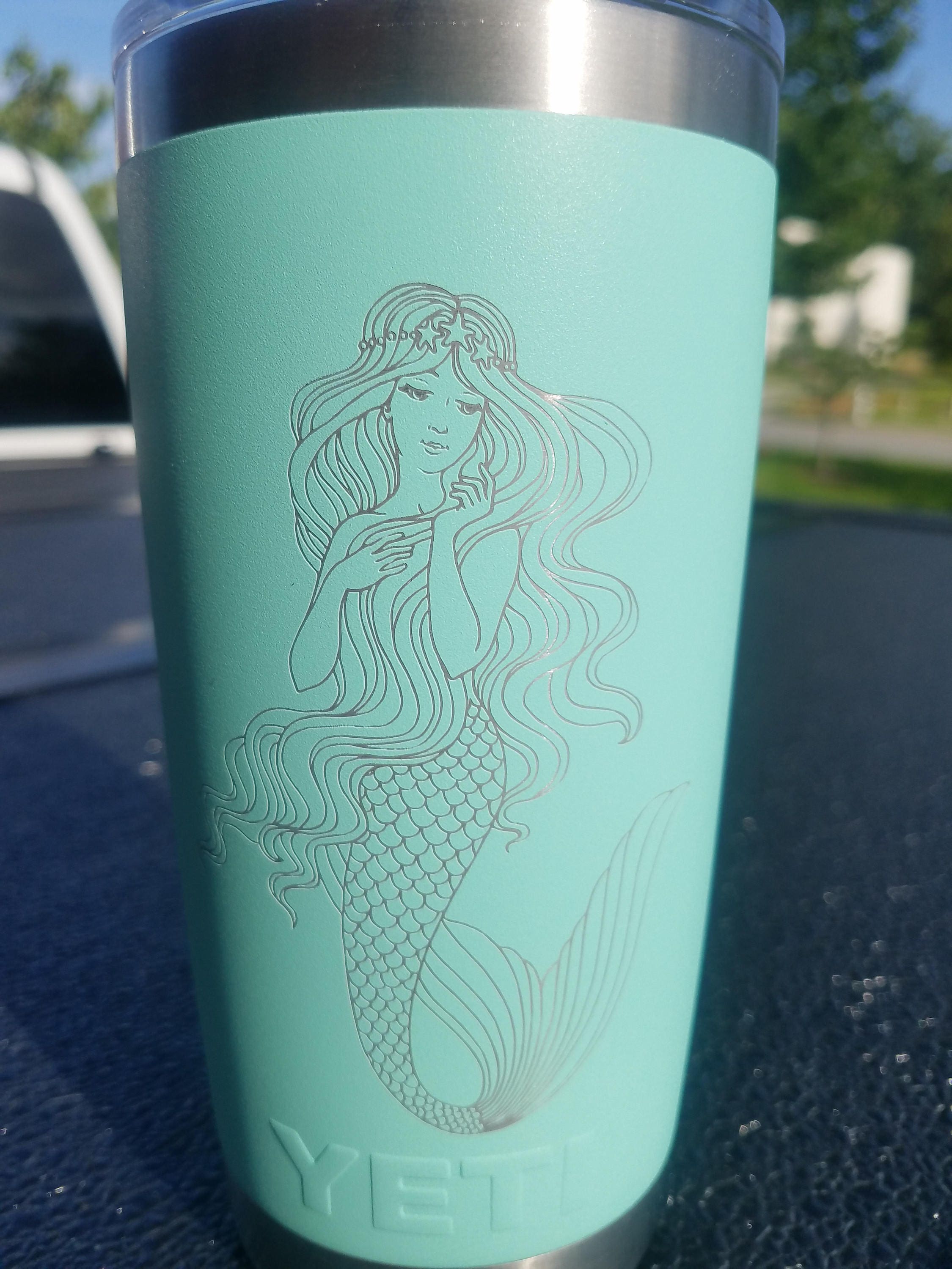 Mermaid Yeti Beach Cup Beach Yeti Custom Engraved