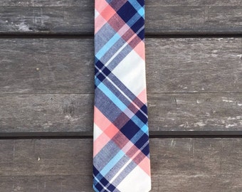 Pink and blue tie | Etsy