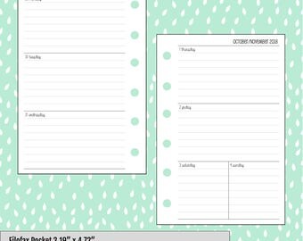 Filofax printables | Etsy