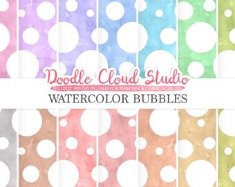 Paint Splatter digital paper Watercolor Painted Splatters
