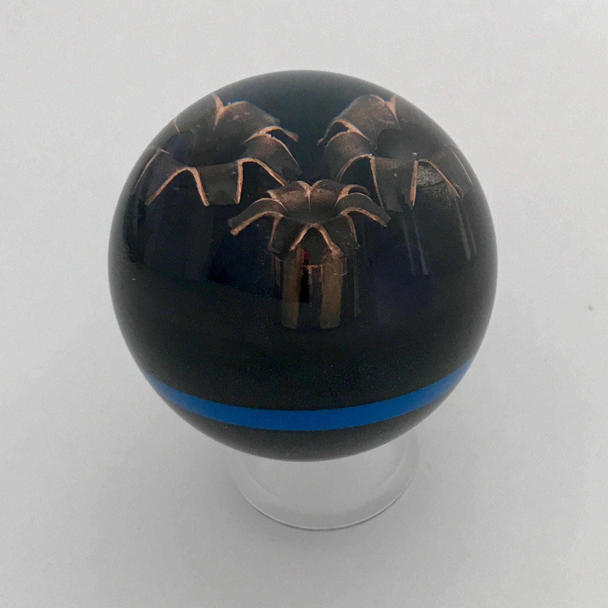 Thin Blue Line Bullet Sphere Multiple Bullet Options Clear