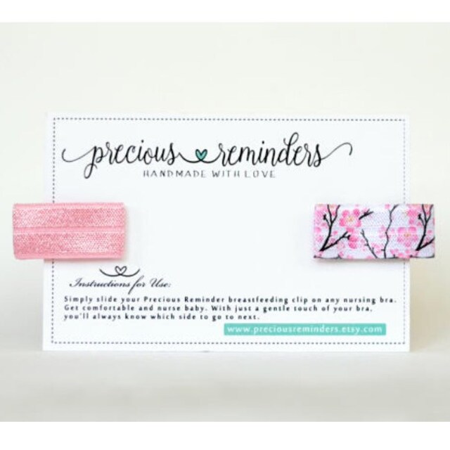 Nursing reminder tags clips and Keepsake baby by PreciousReminders
