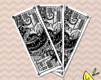 Hand drawn bookmarks | Etsy