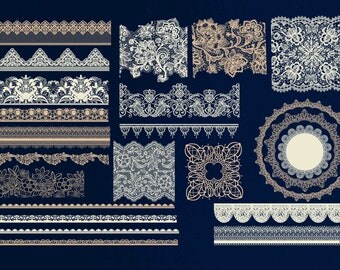 Cricut lace border | Etsy